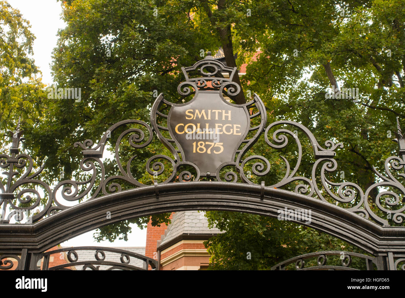 Smith college gate campus hi-res stock photography and images - Alamy
