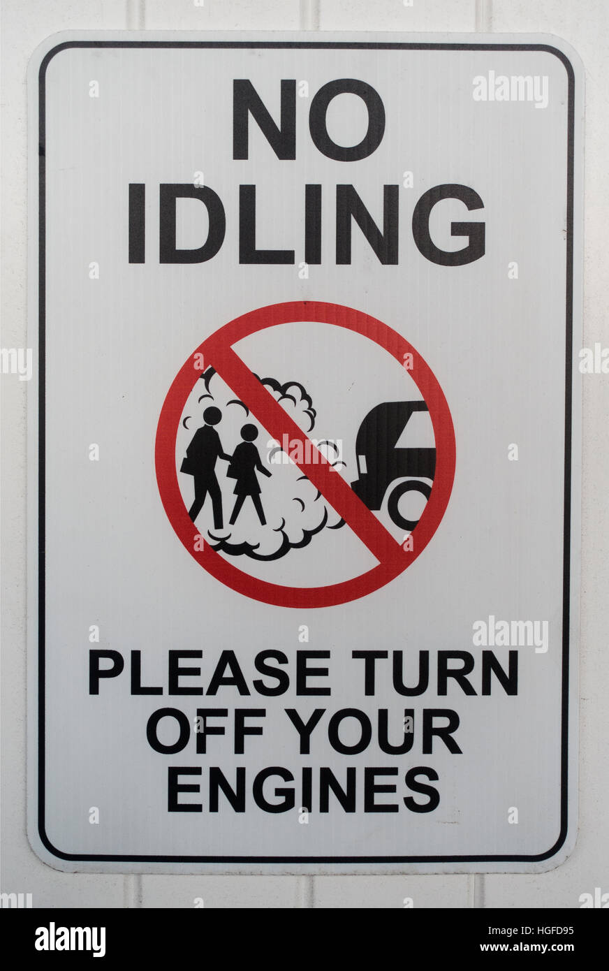 no idling sign United States Stock Photo - Alamy