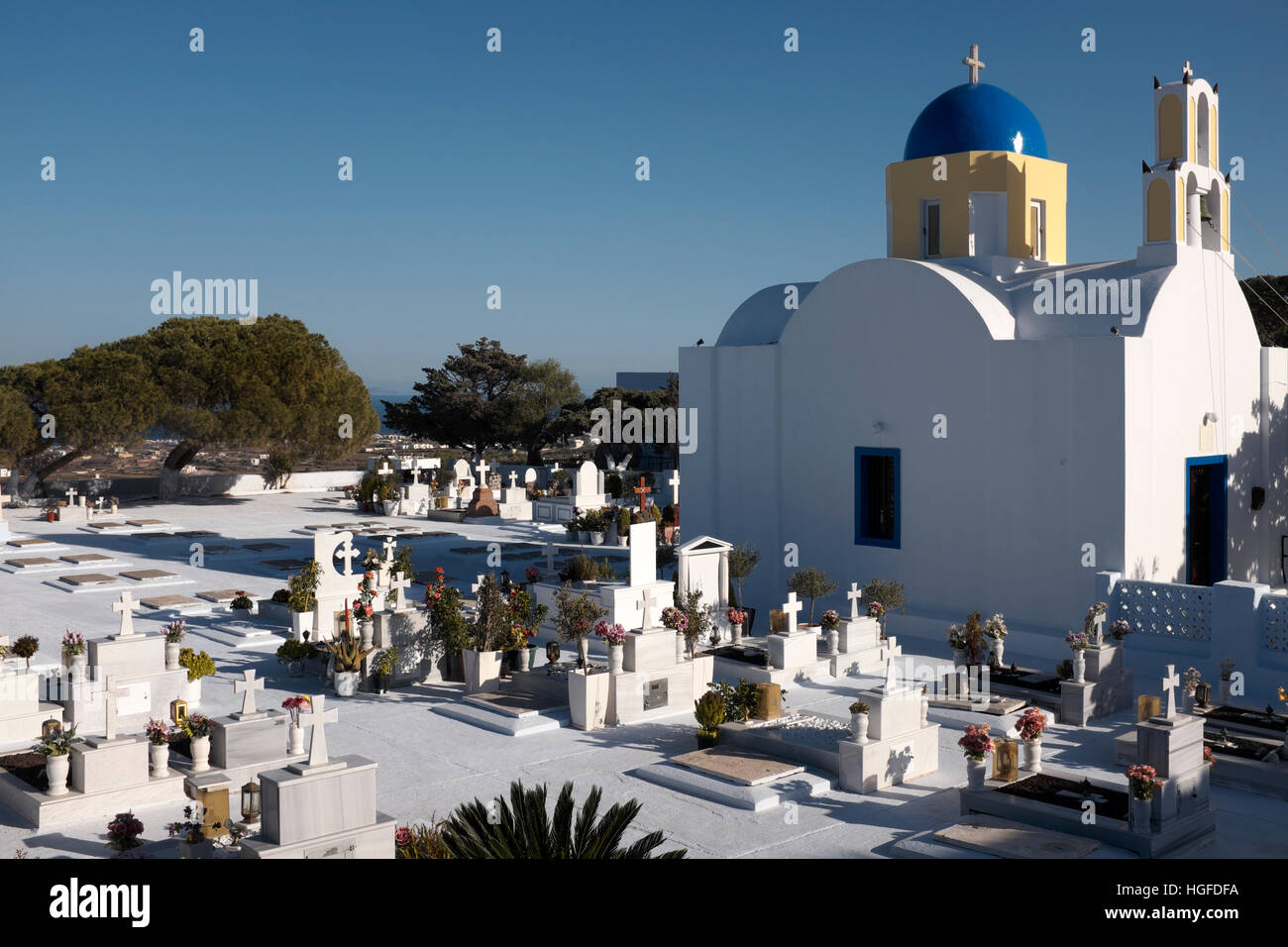 Church in Fira, Santorini, Greece Stock Photo - Alamy