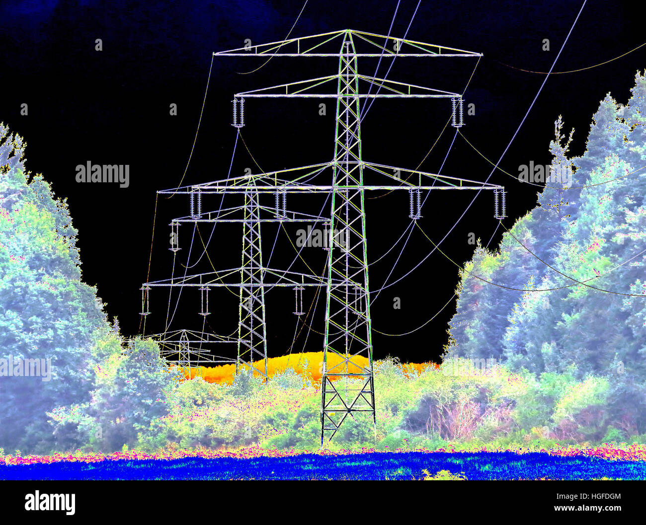 Electricity masts hi-res stock photography and images - Alamy