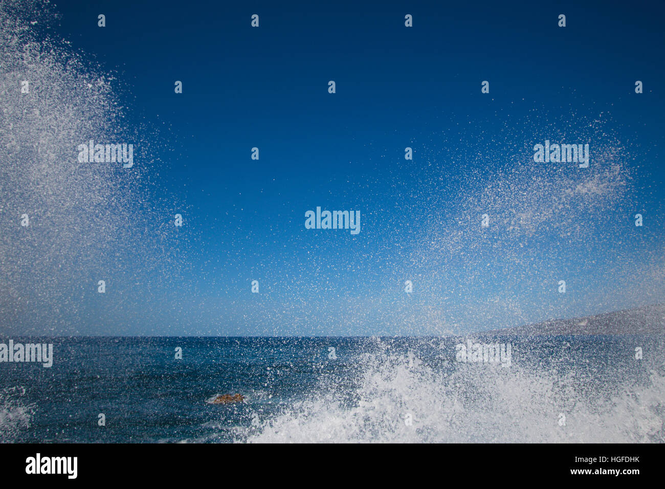 white foam and blue sea Stock Photo - Alamy