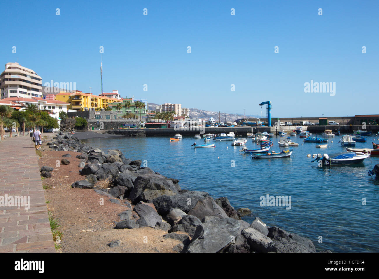 sea promenade in Candelaria Stock Photo - Alamy