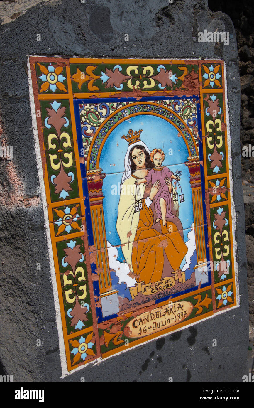 Virgin of Candelaria Stock Photo - Alamy
