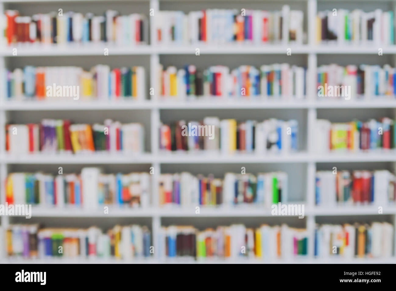 blurred library or bookshop background Stock Photo - Alamy