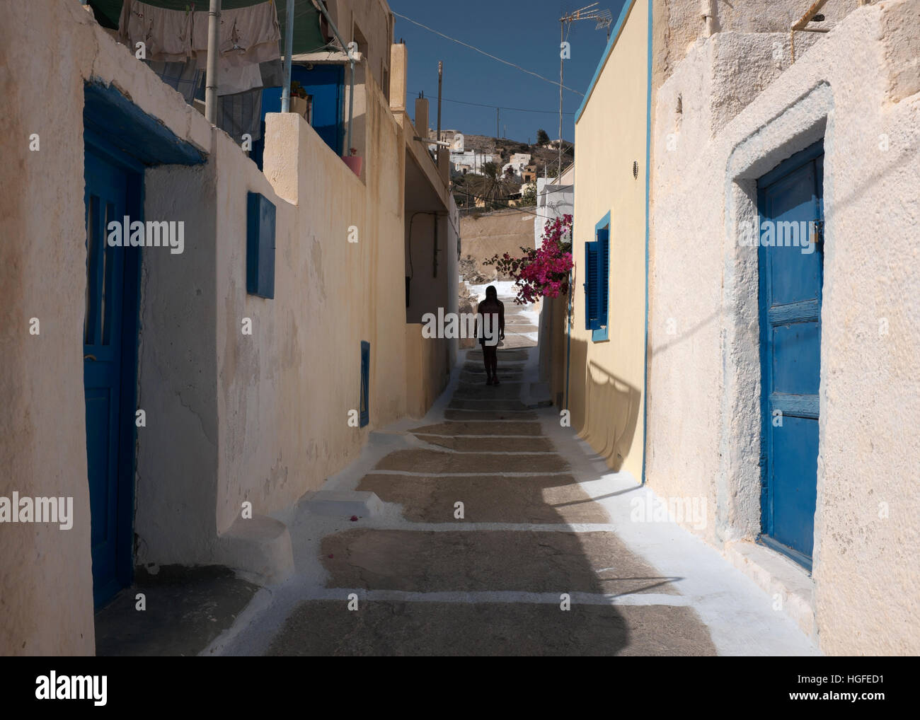 Akrotiri Village, Santorini, Greece Stock Photo - Alamy