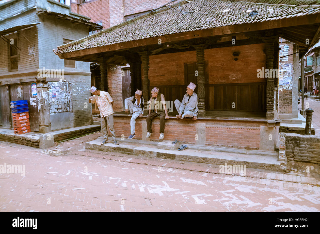 Four native men hi-res stock photography and images - Alamy