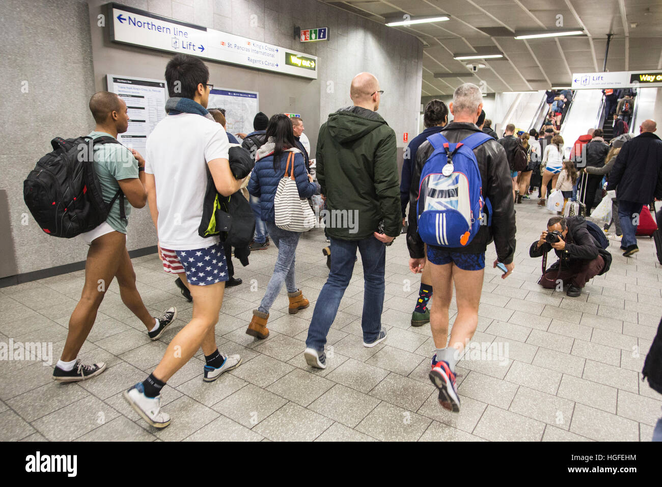 Over 100 Londoners Took Part The In 2017 No Trousers Tube Ride On The