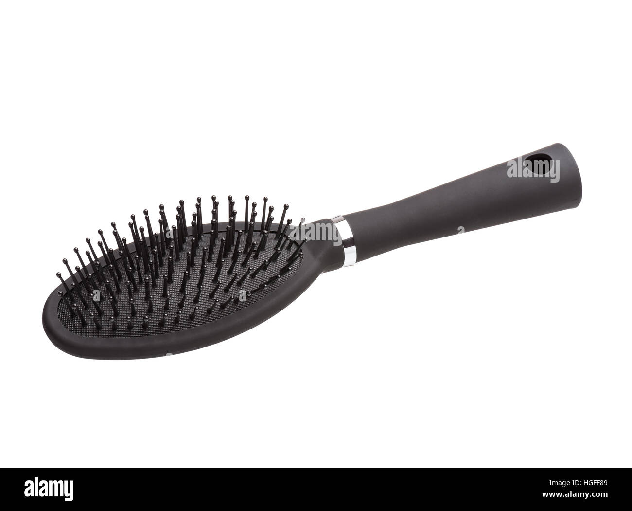 Black hair comb brush Stock Photo - Alamy