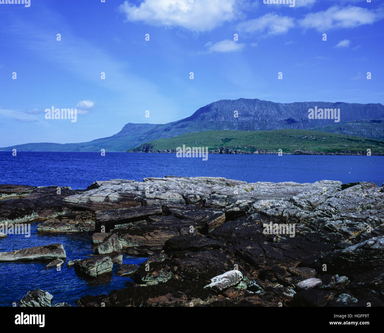 Ben Mor Coigach from Rubha Cadail on the northern shore of the ...