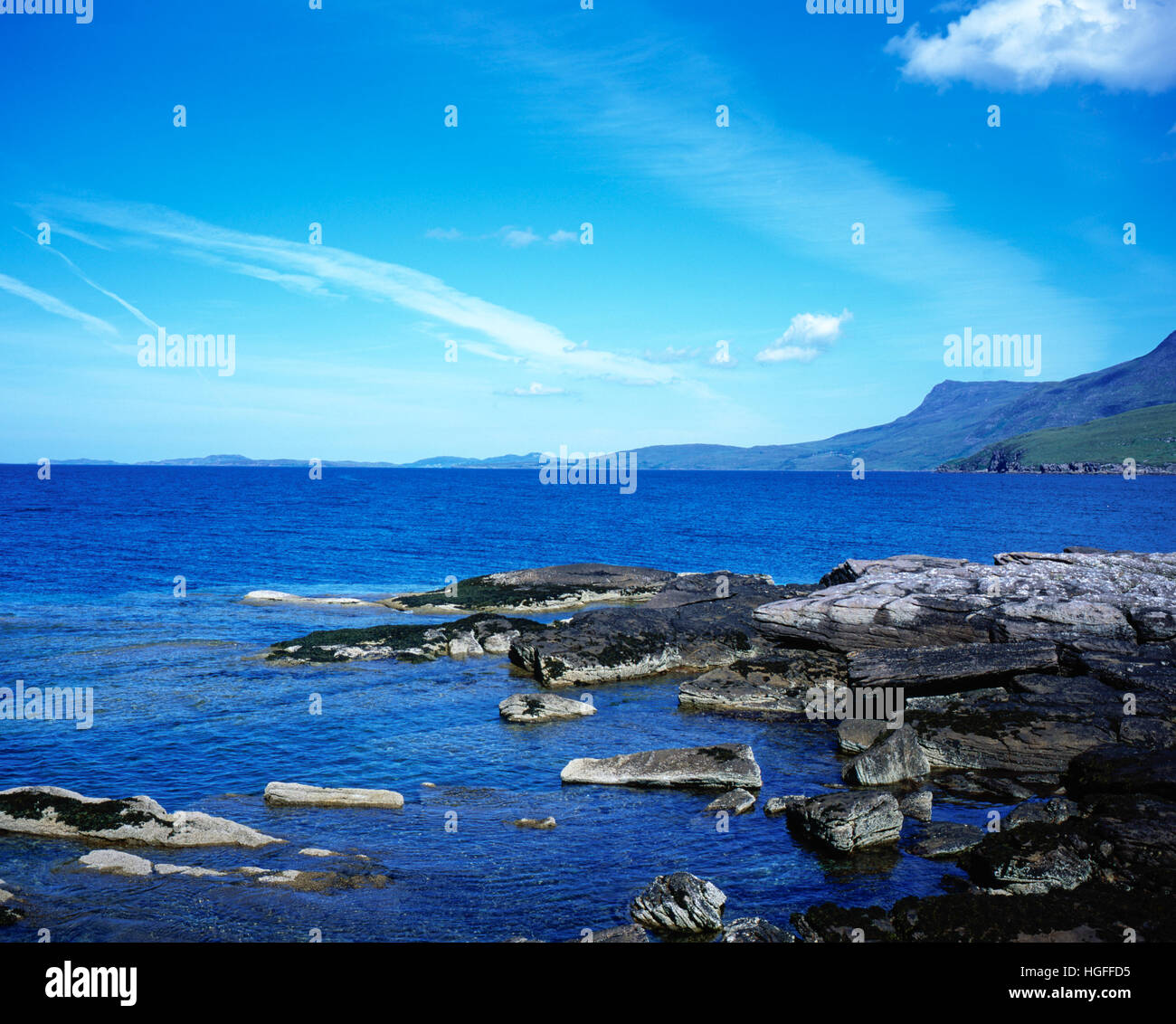 Ben Mor Coigach from Rubha Cadail on the northern shore of the ...