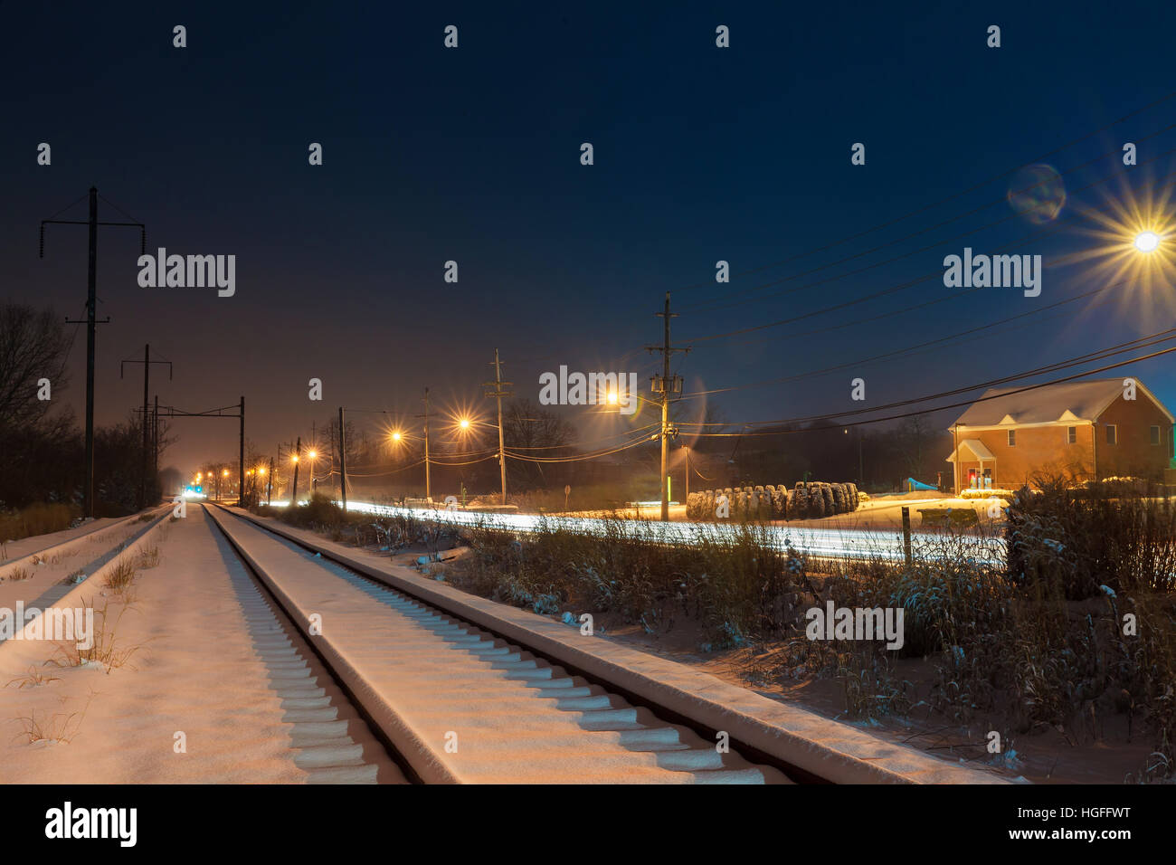 Covered wagons at night hi-res stock photography and images - Alamy