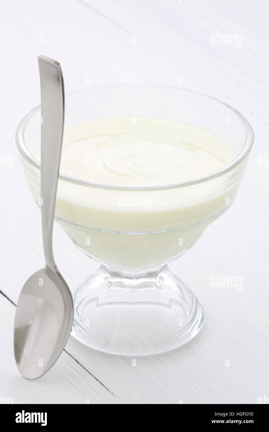 fresh and delicious creamy yogurt, healthy smooth snack, perfect at any ...