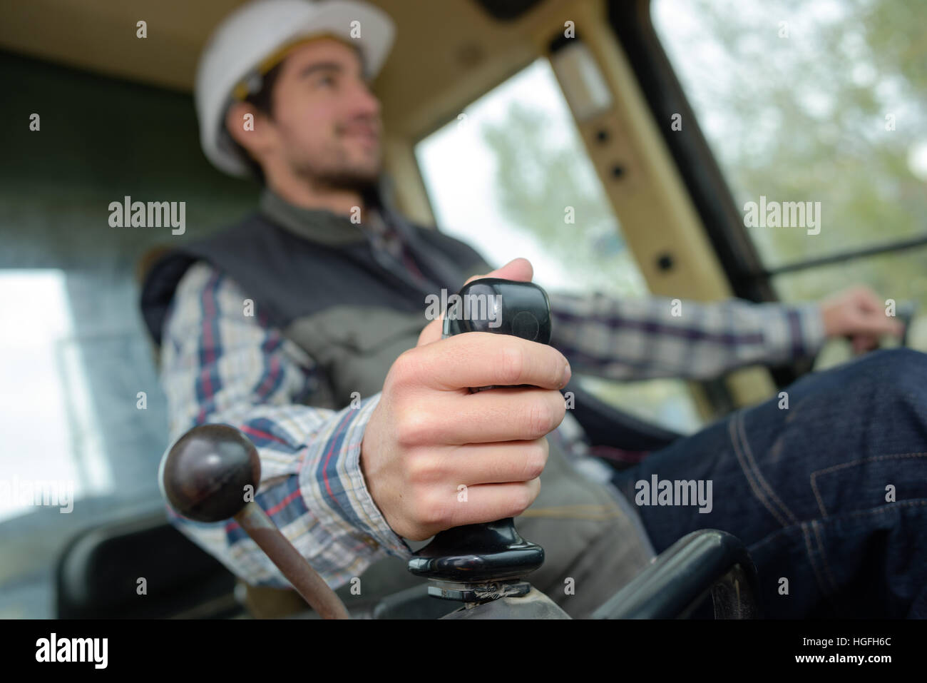 operating a heavy equipment Stock Photo - Alamy