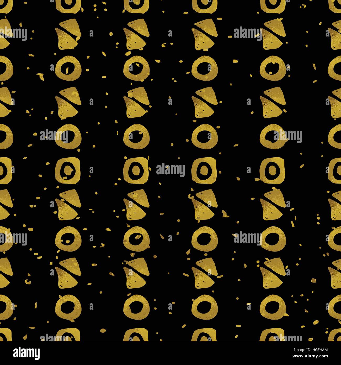 Geometric black and gold seamless pattern Stock Vector Image & Art - Alamy