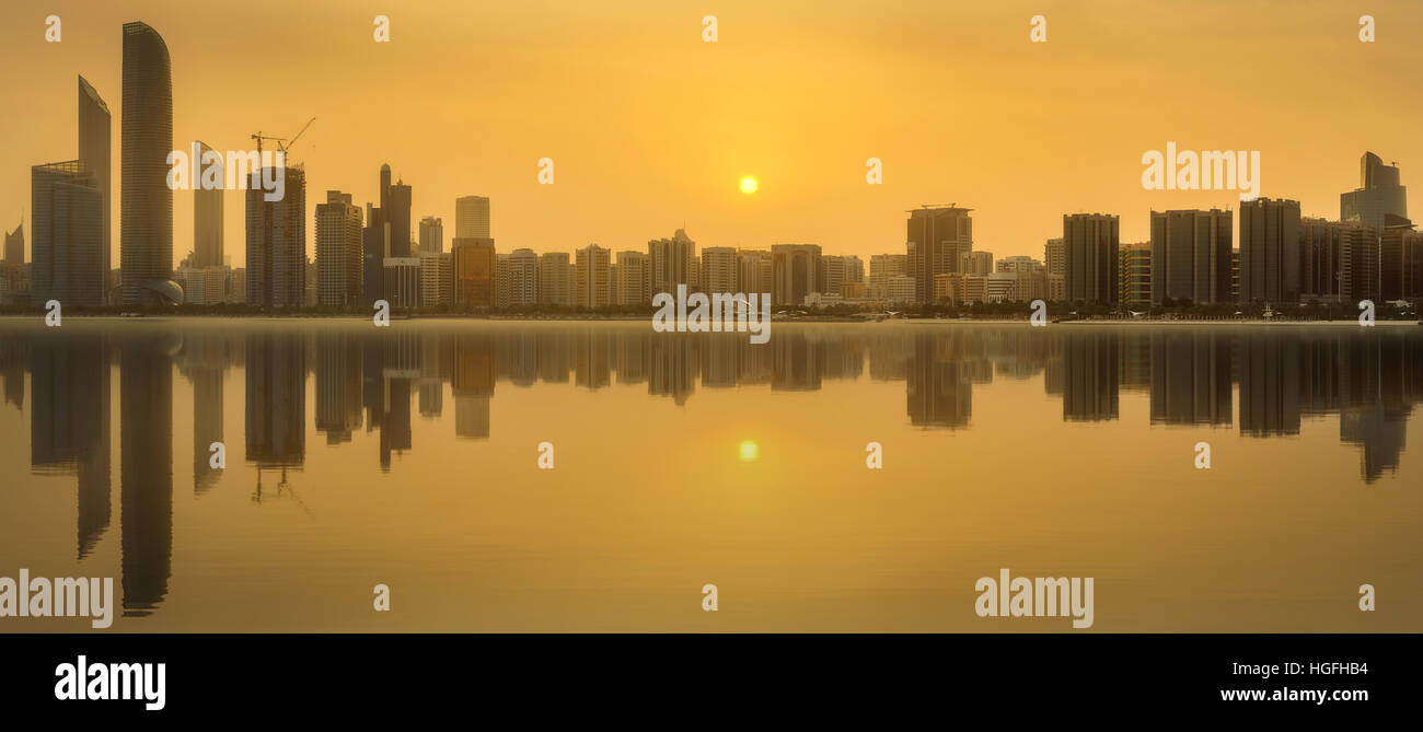 Abu Dhabi Skyline Stock Photo - Alamy