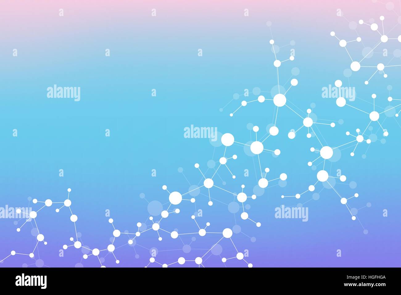 Structure molecule and communication. Dna, atom, neurons. Scientific ...