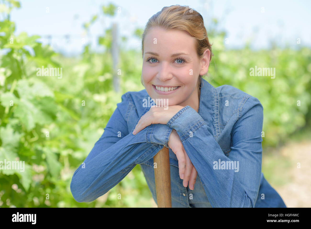 woman in the vine Stock Photo - Alamy