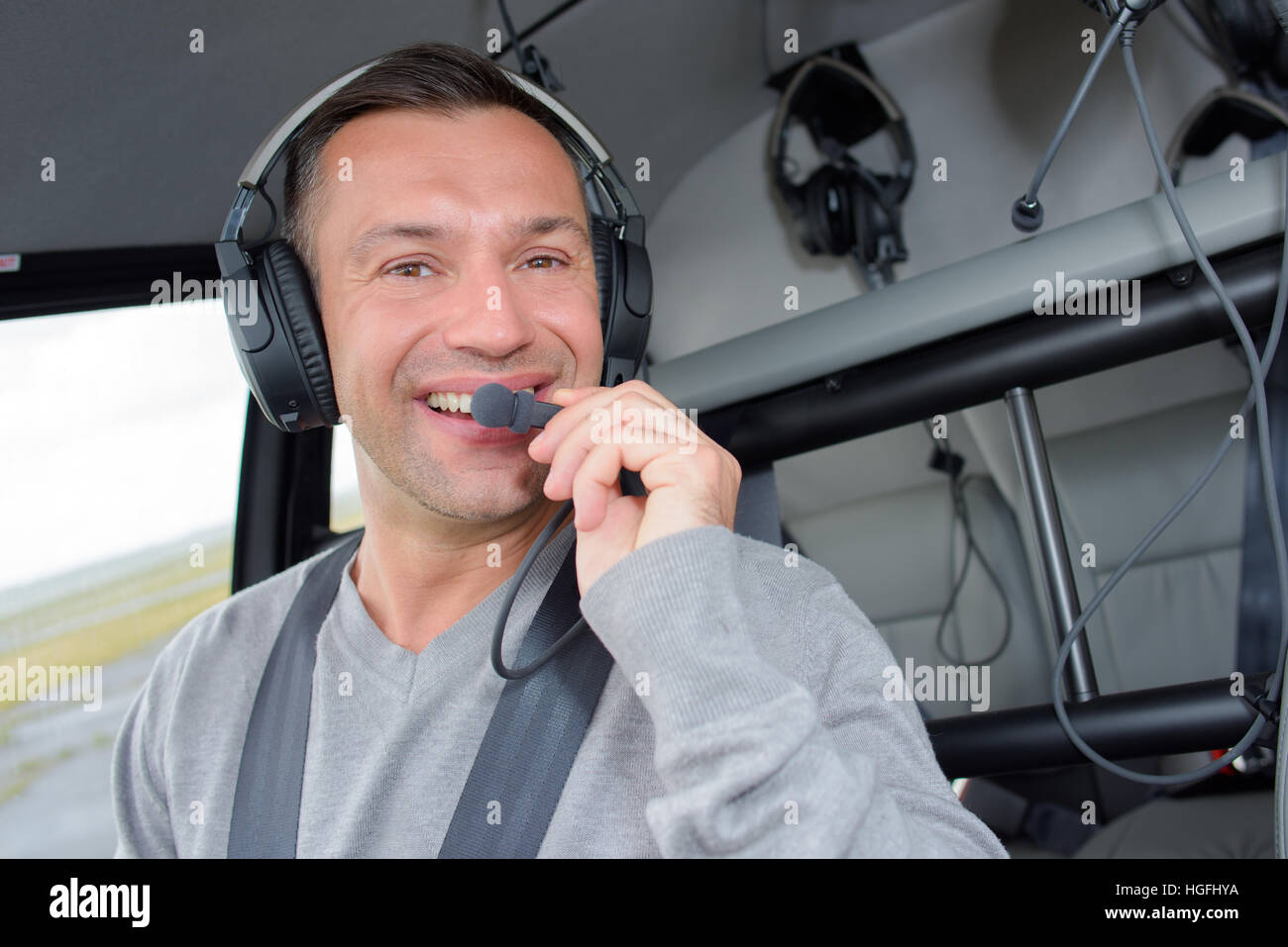 man on the chopper Stock Photo - Alamy
