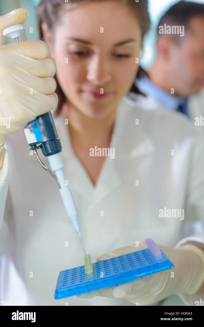 scientist performing analysis Stock Photo - Alamy