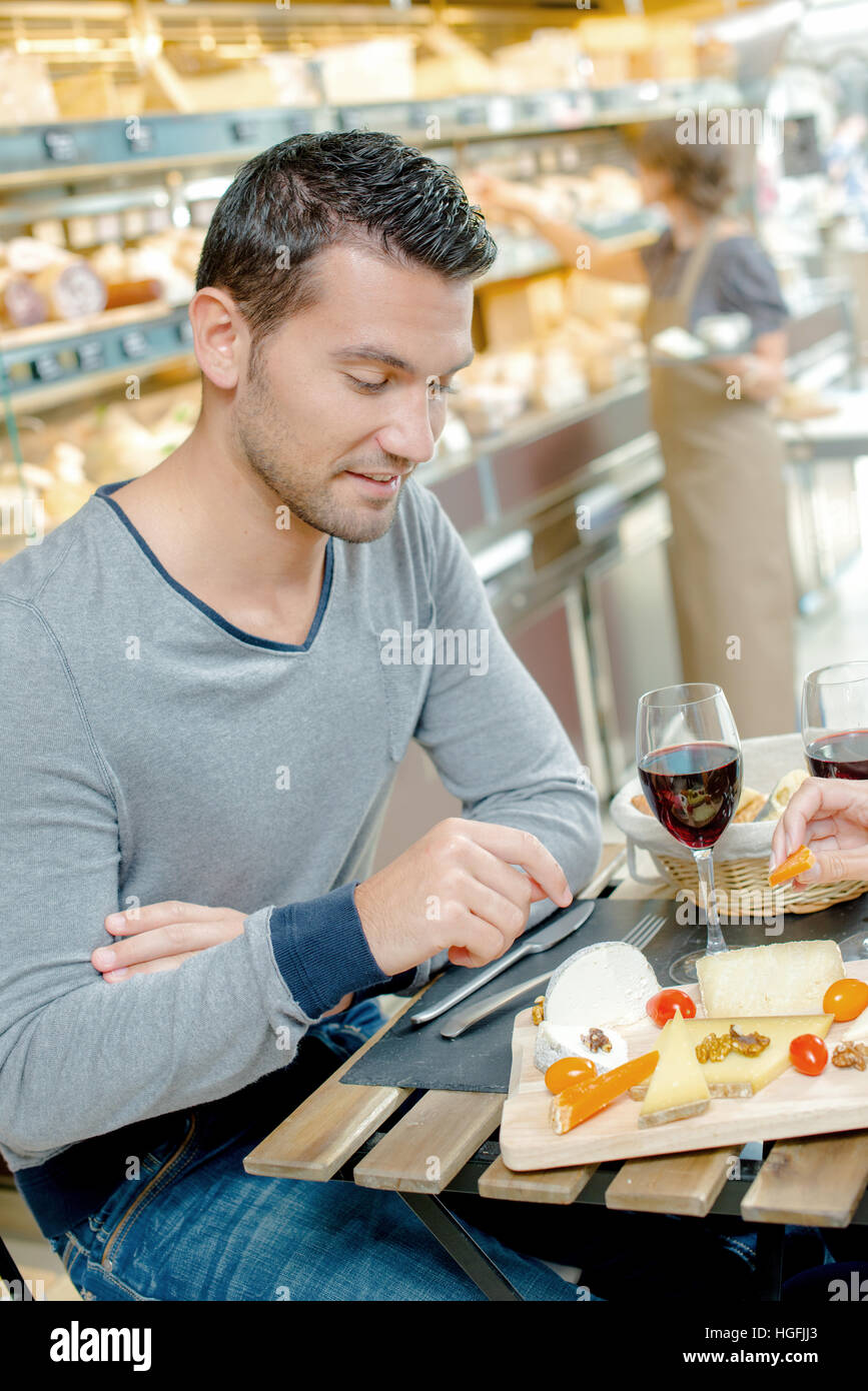 Choosing gourmet meal hi-res stock photography and images - Alamy