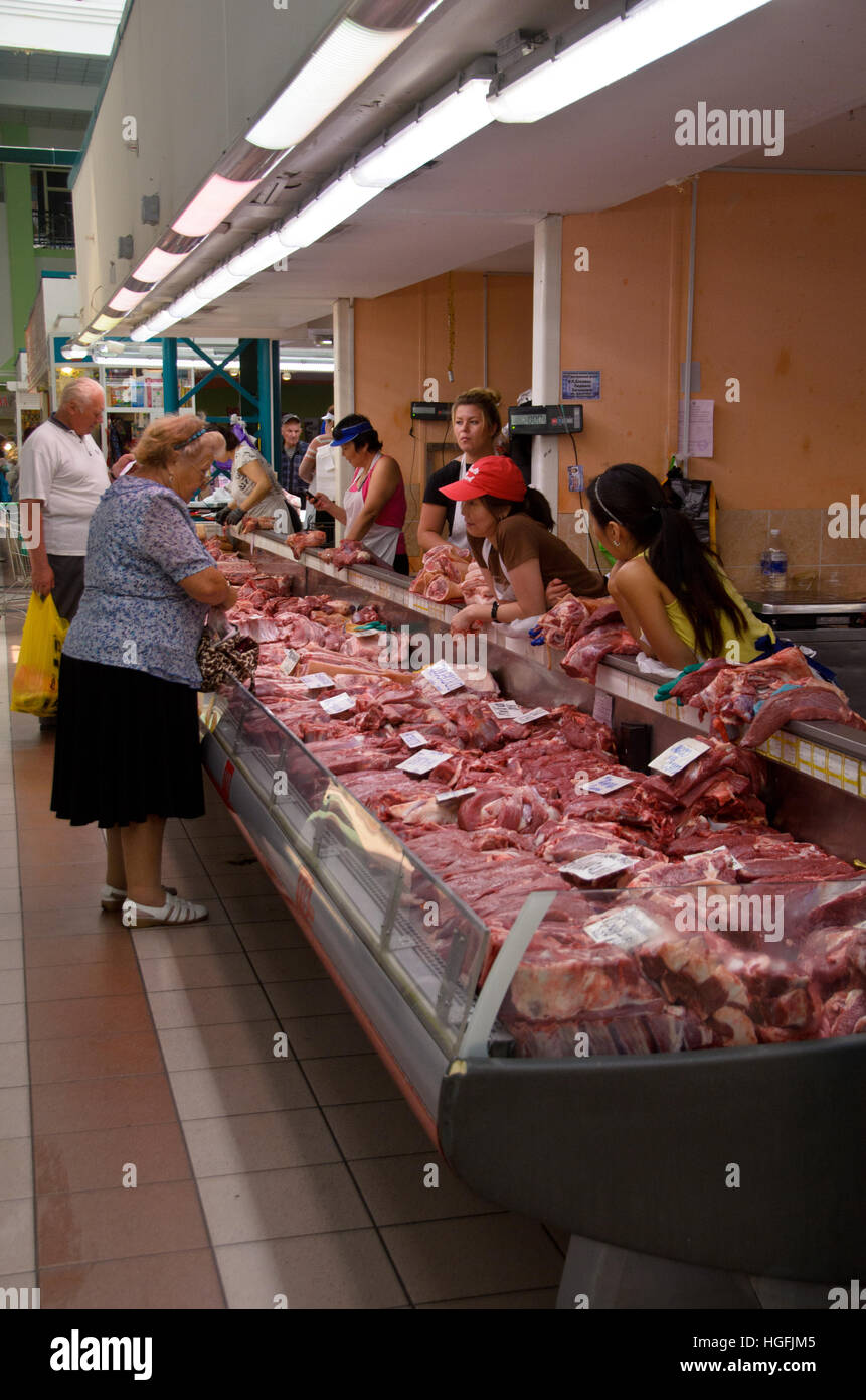 A local fresh market in Irkutsk Stock Photo - Alamy