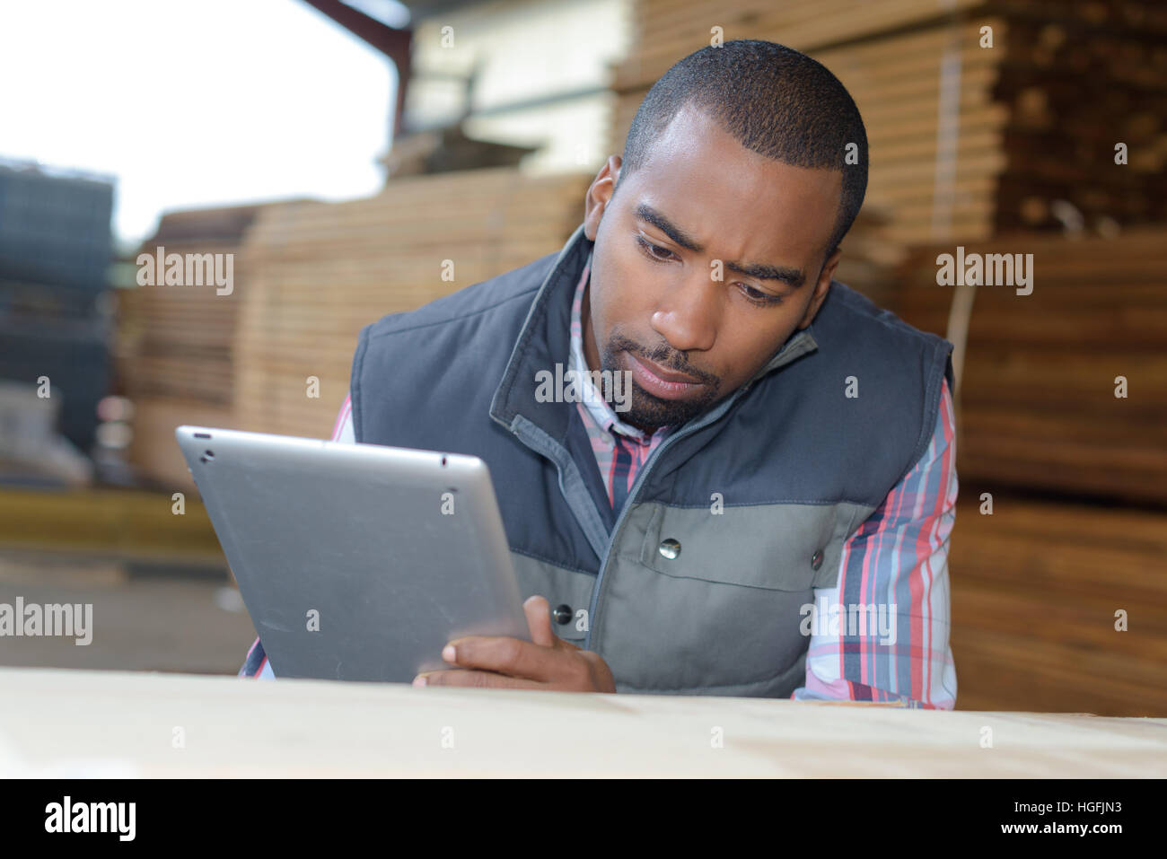 double checking the inventory Stock Photo - Alamy