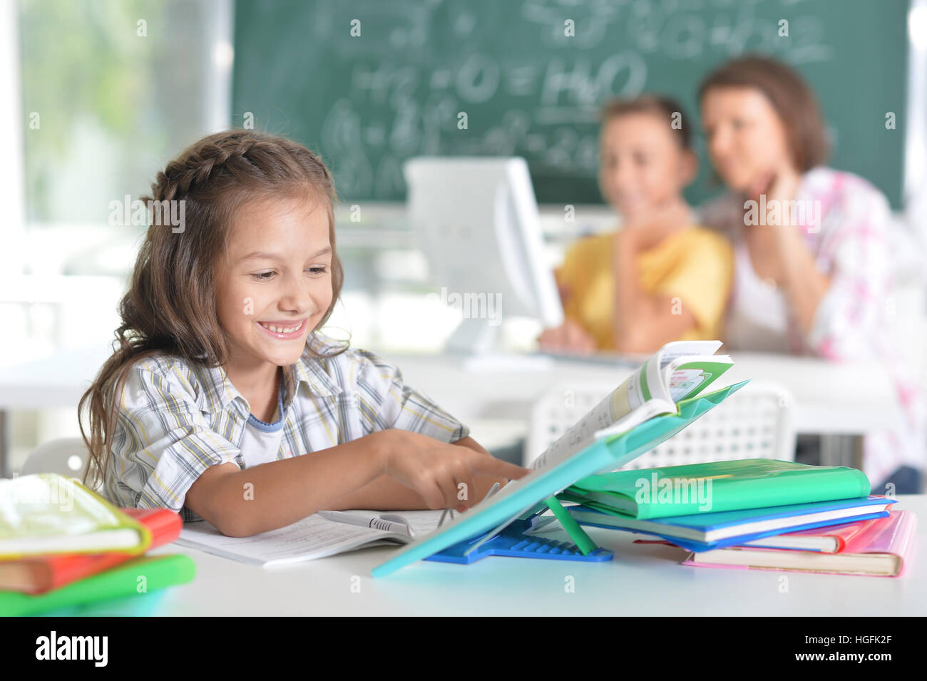 children at school in the classroom Stock Photo - Alamy