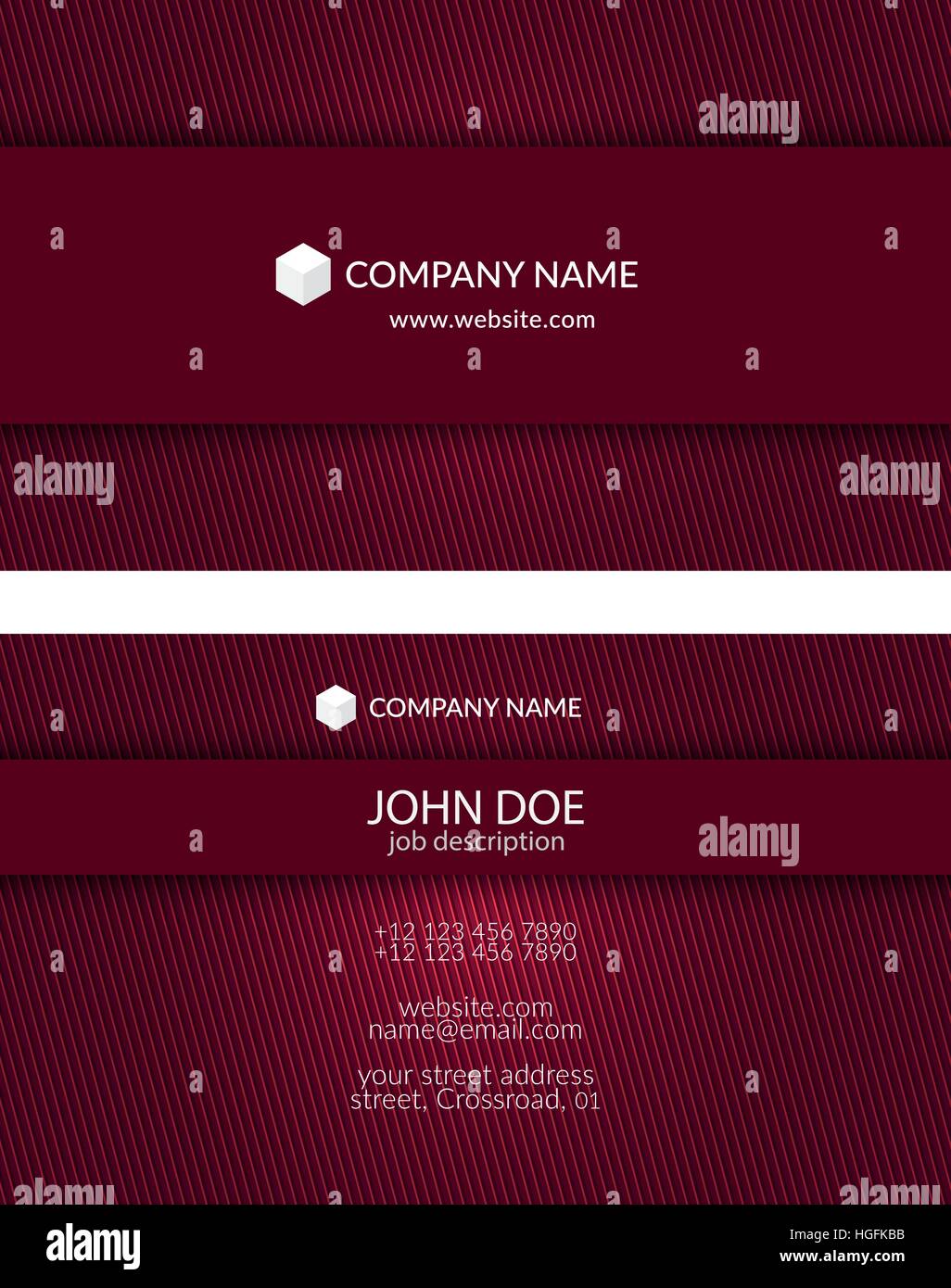 Business card design template hi-res stock photography and images - Alamy