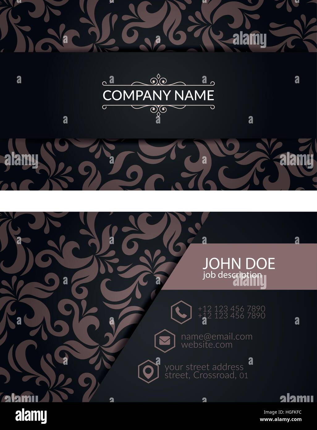 Elegant business card design template for creative design Stock Vector ...