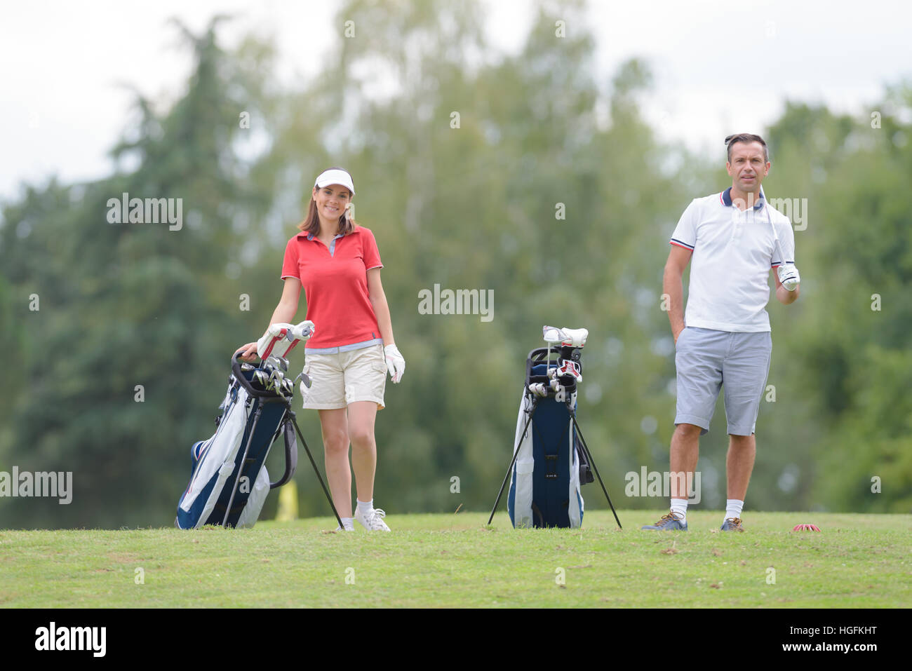 bonding through playing golf Stock Photo - Alamy