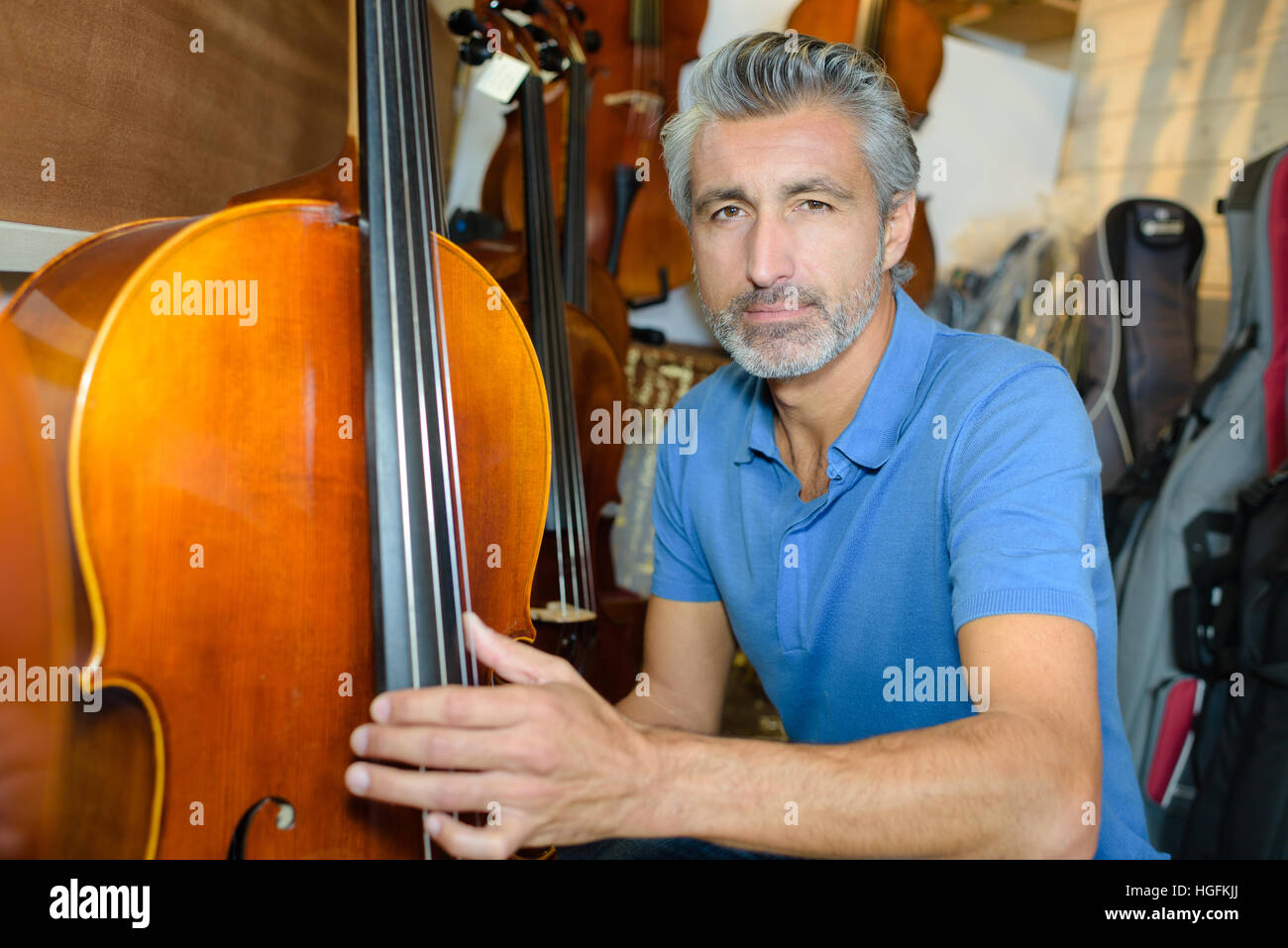 Cello display hi-res stock photography and images - Alamy