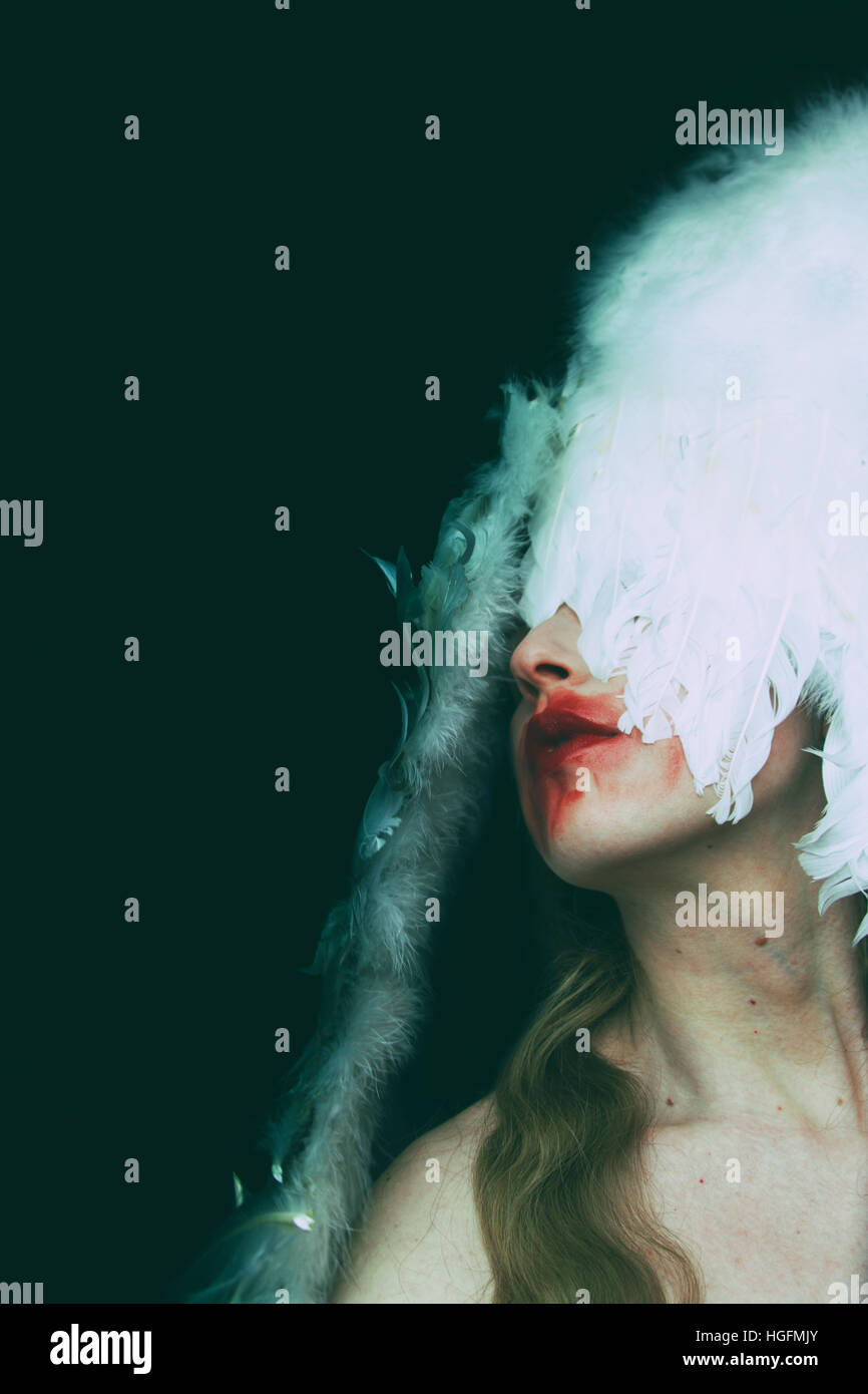 Dark portraits of a vampire Stock Photo - Alamy