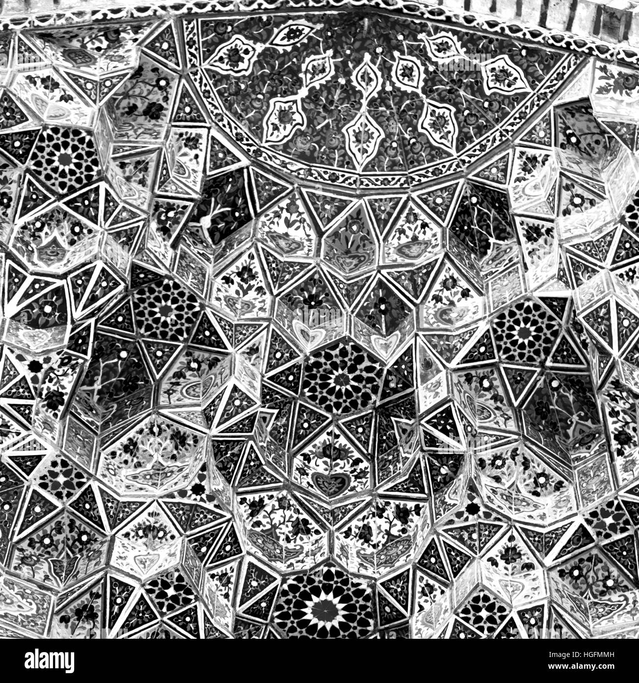 blur in iran abstract texture of the religion architecture mosque roof ...