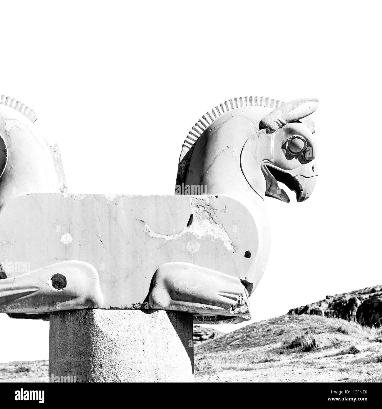 blur in iran persepolis the old ruins historical destination monuments ...