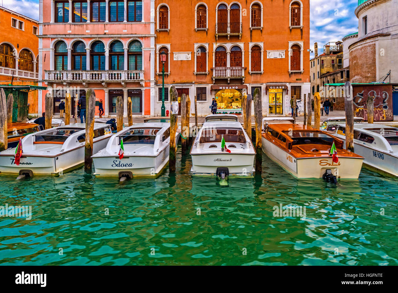 Italy Veneto Venice Public Transport - Taxi Stock Photo - Alamy