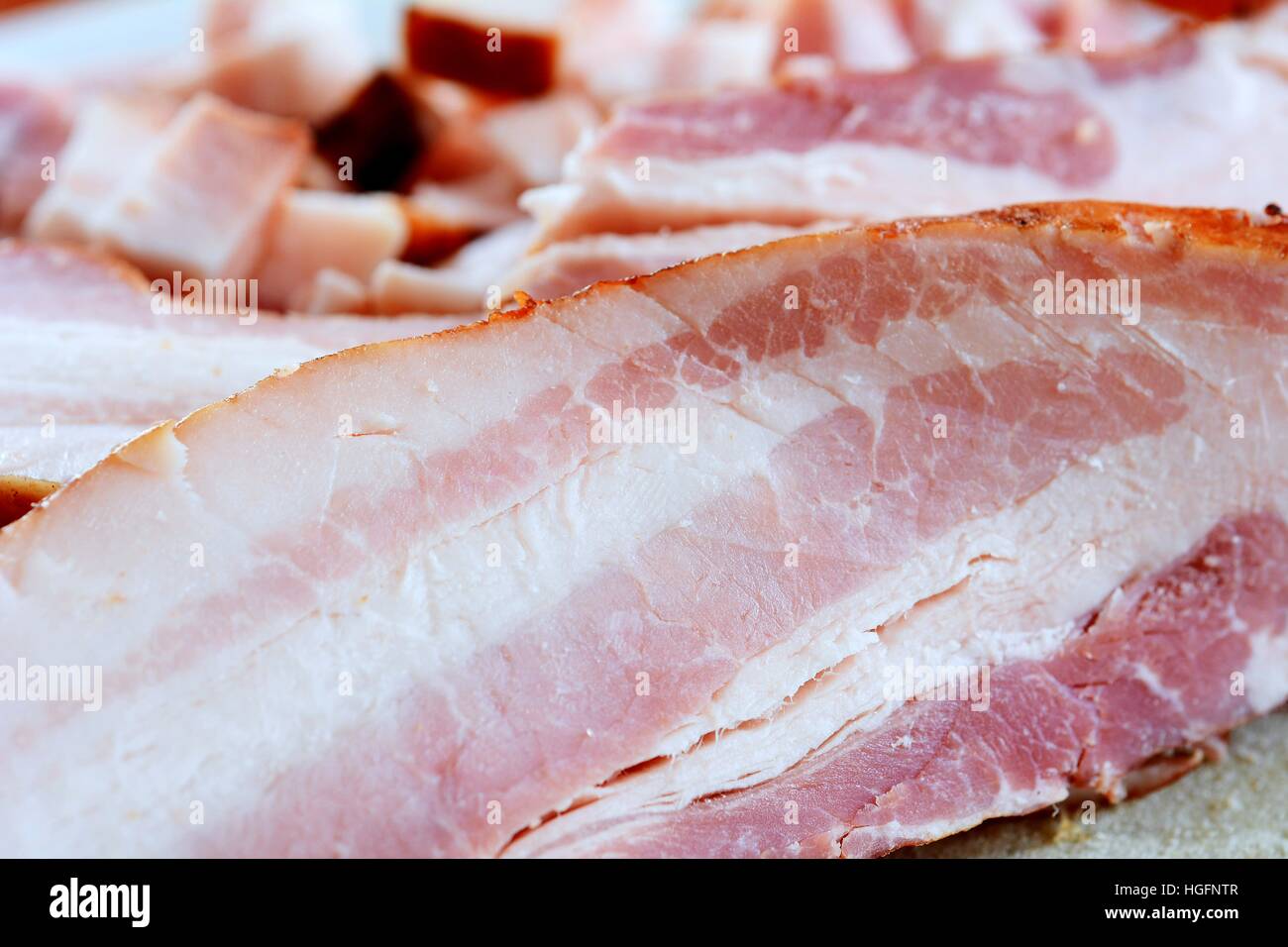 Diced bacon hi-res stock photography and images - Alamy