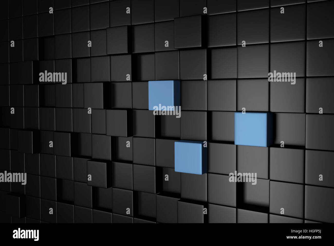 Dark Grey Cube Blocks Wall Background. 3d Render Stock Photo - Alamy