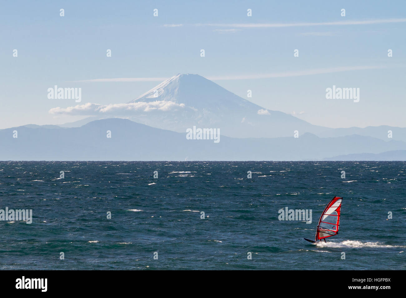 Mount fuji above ocean hi-res stock photography and images - Alamy