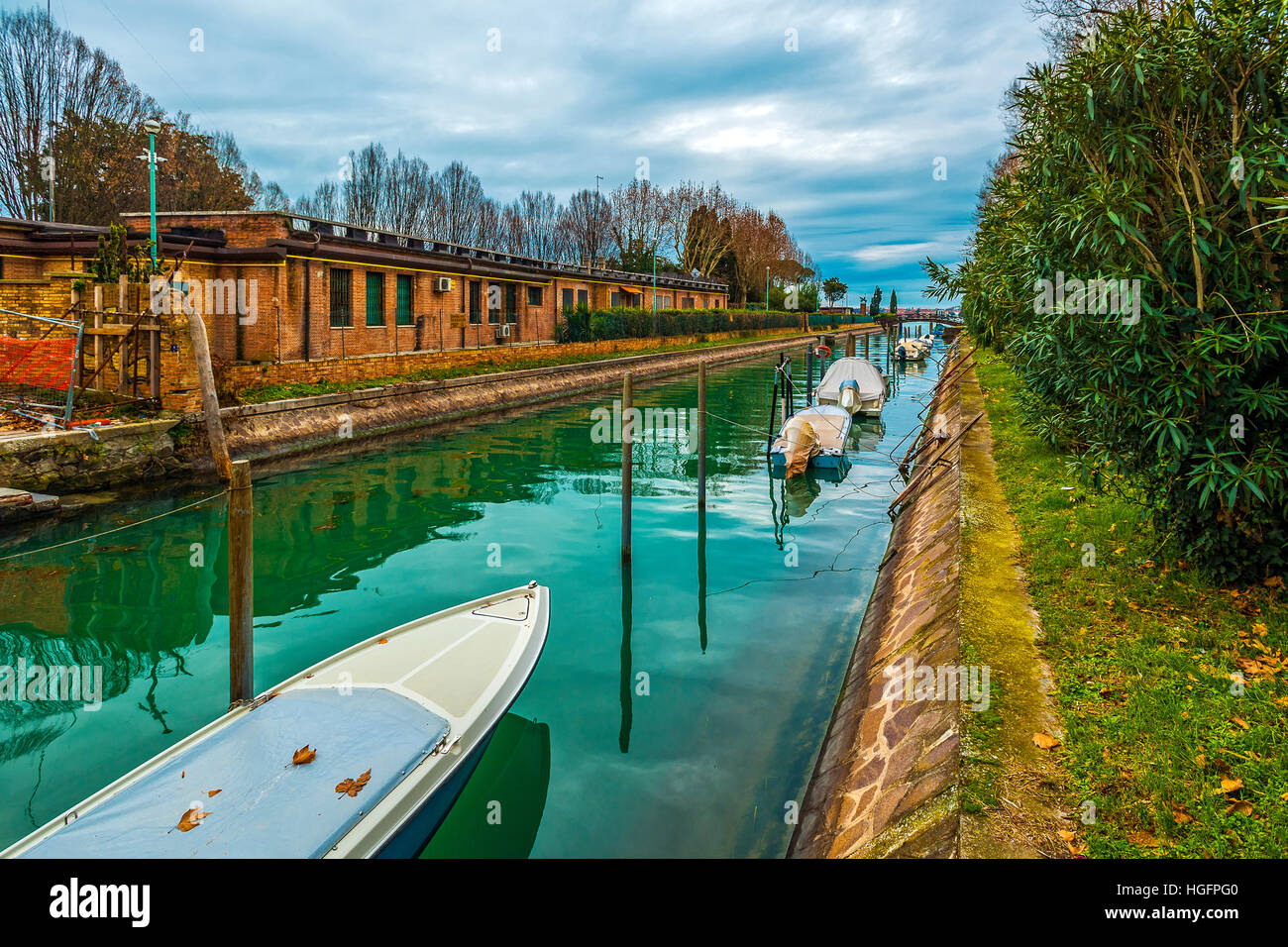 Italy Veneto Venice St. Elena Island Stock Photo - Alamy