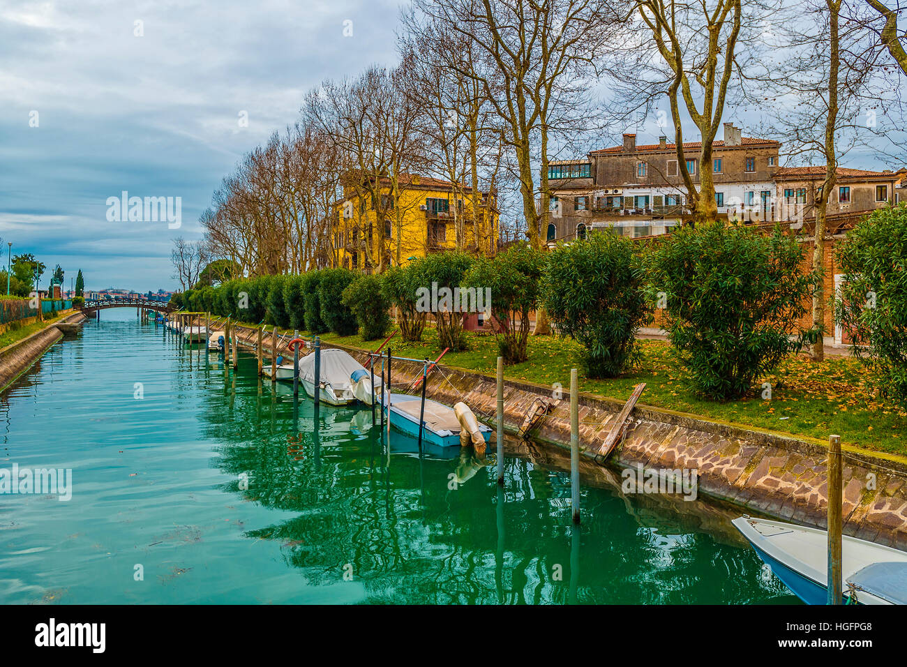 Italy Veneto Venice St. Elena Island Stock Photo - Alamy