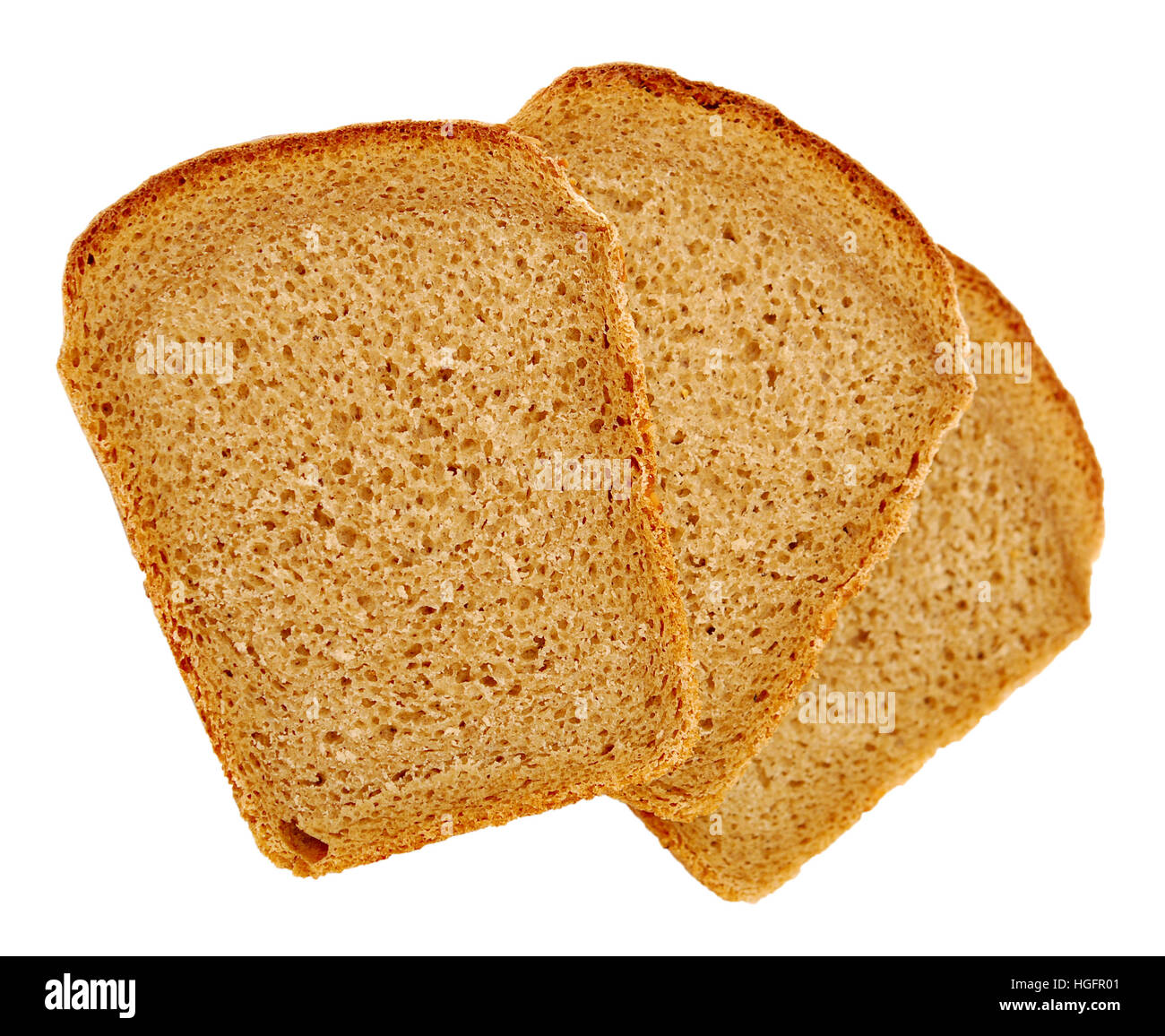 slice rye bread isolated on white Stock Photo - Alamy