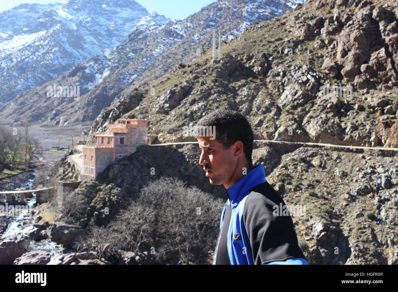 Berber guide in the Atlas Mountains Stock Photo - Alamy