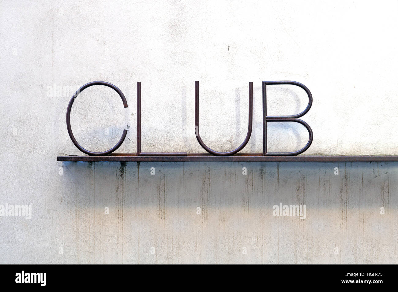 Club letters hi-res stock photography and images - Alamy