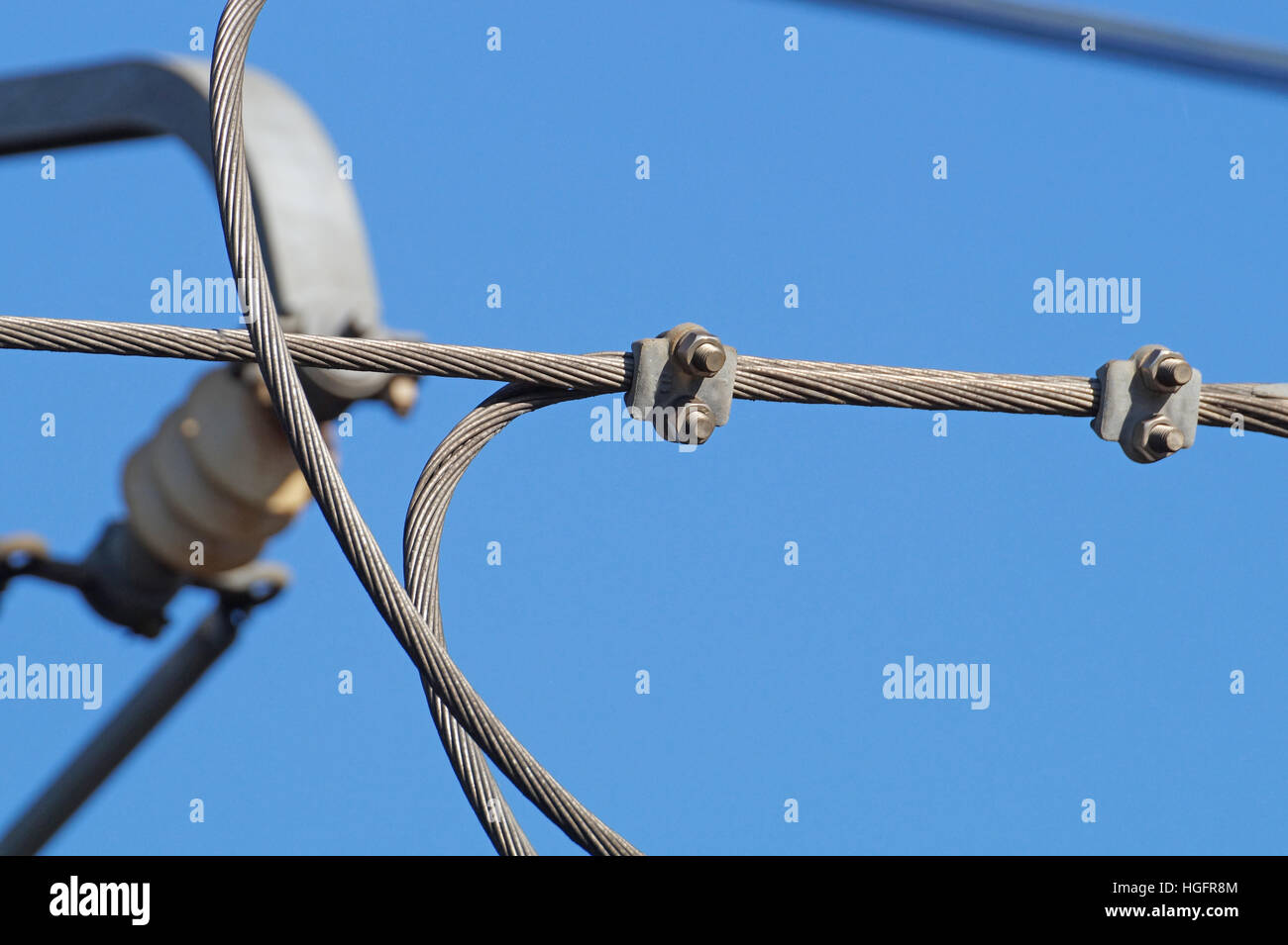 electric train terminal contact connector . terminals for steel rods ...