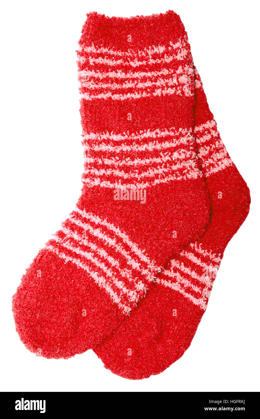 pair of striped socks isolated on white Stock Photo - Alamy