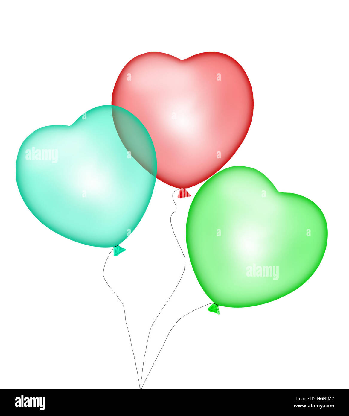 Realistic balloons Cut Out Stock Images & Pictures - Alamy