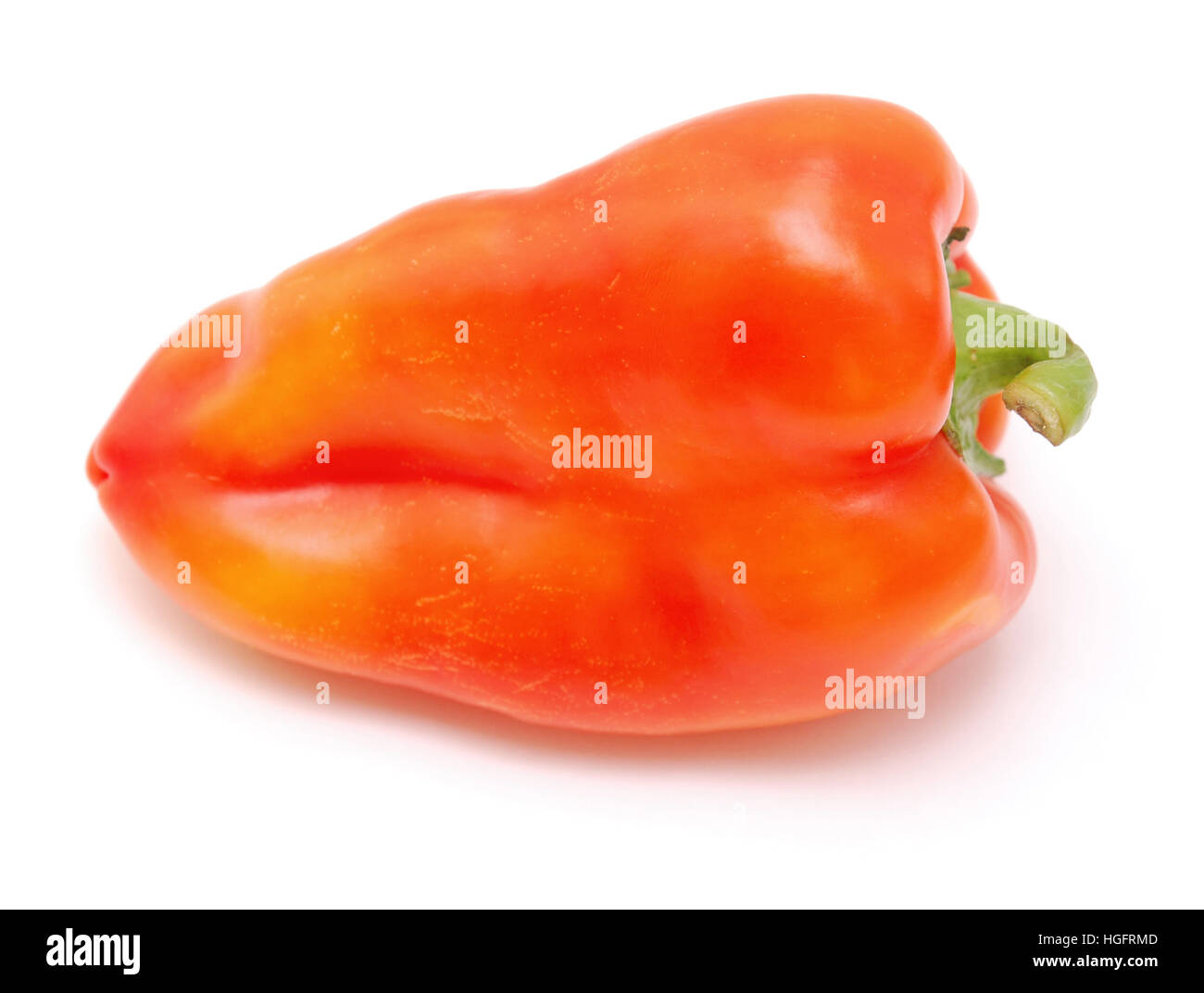 bulgarian pepper isolated on a white Stock Photo - Alamy