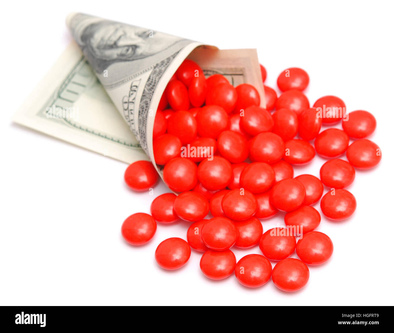 money with tablets (drugs Stock Photo - Alamy