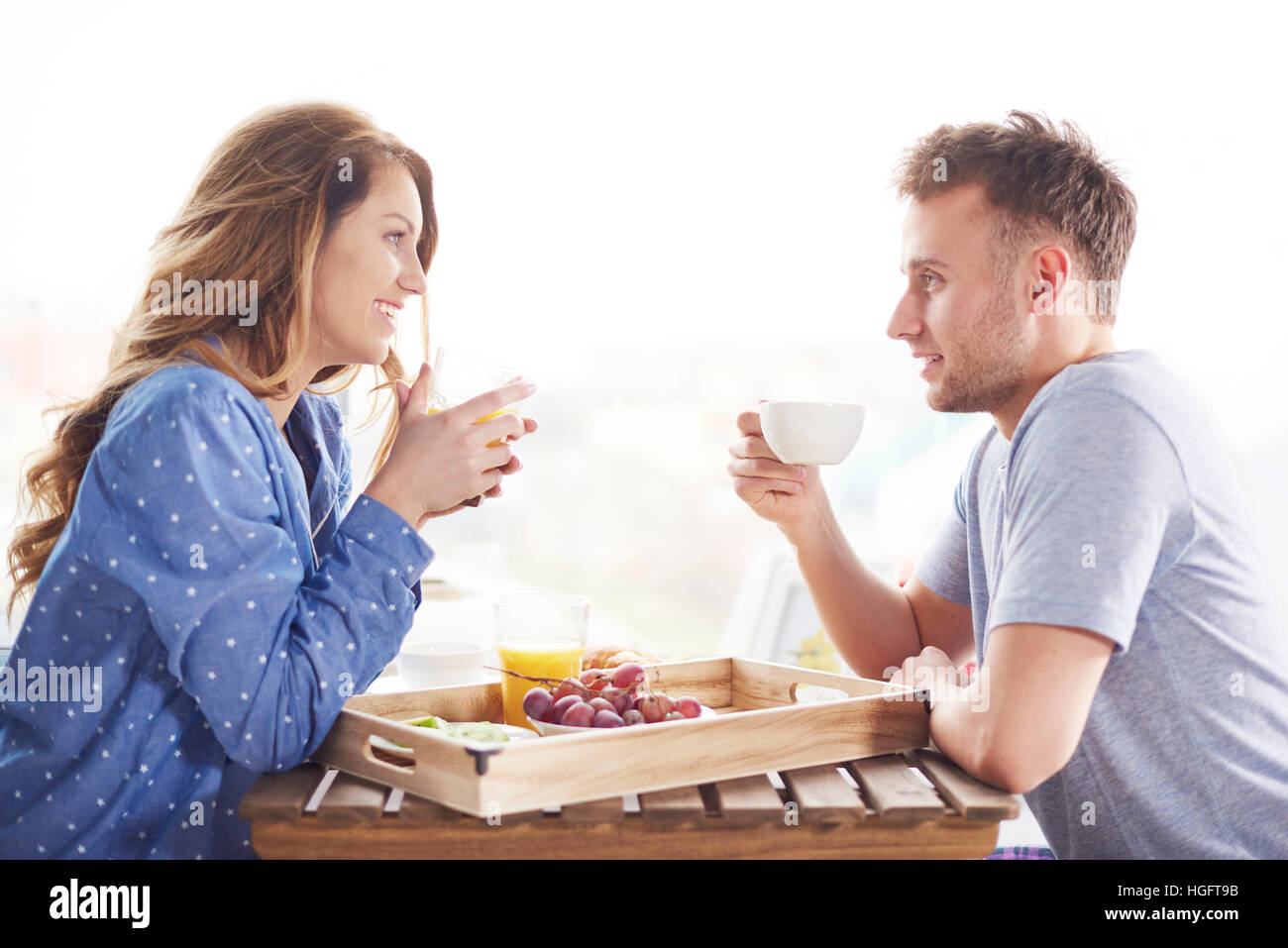 Good morning and enjoy your meal Stock Photo - Alamy
