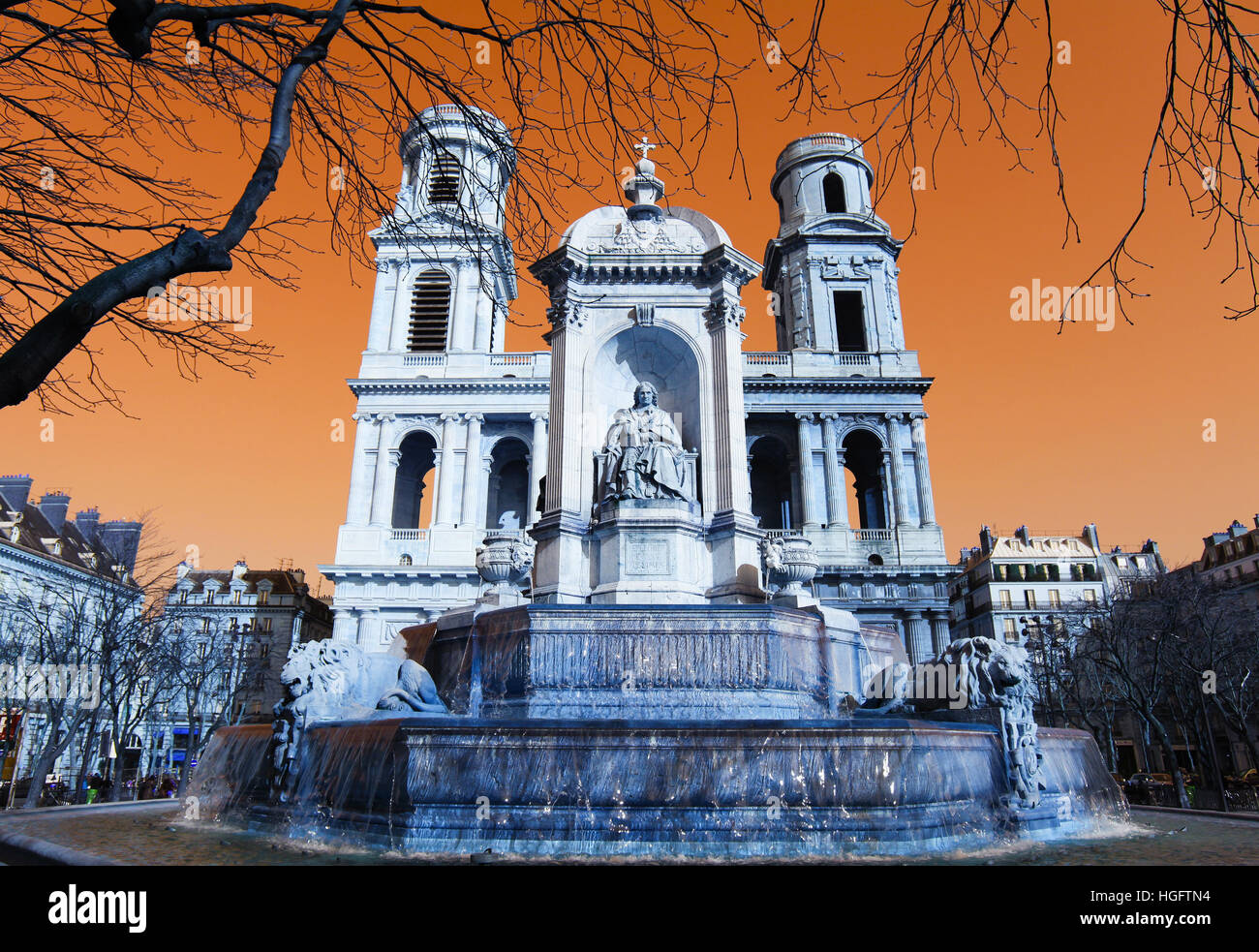 Saint sulpice church statue hi-res stock photography and images - Alamy